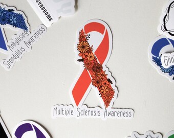 Multiple Sclerosis Sticker Funny Too Cool for One Sclerosis - Etsy