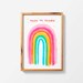 Follow the Rainbow pink X1 A4 Print - Etsy
