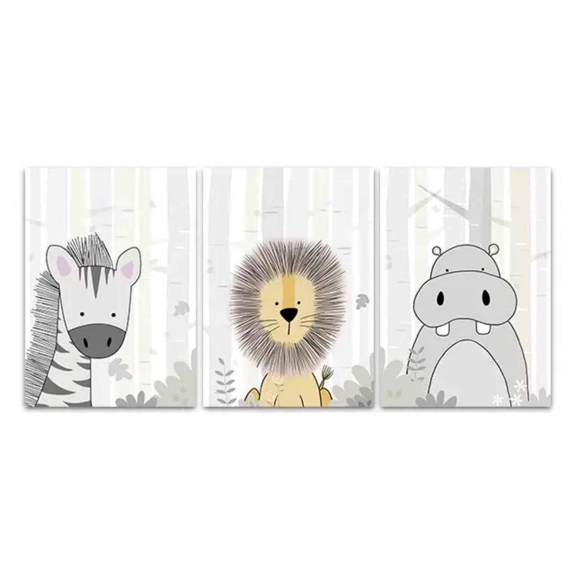 Cosy Creatures Set of 3 A4 Prints - Etsy