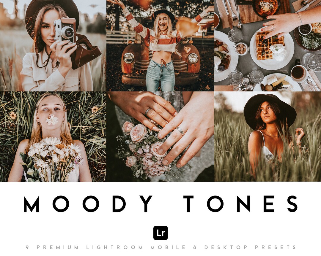 9 Moody Tone Lightroom Presets Mobile & Desktop, Green Brown Preset ...