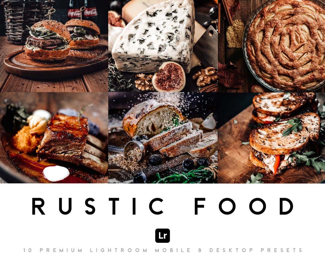 10 Rustic Food Presets for Lightroom Mobile & Desktop, Preset Food ...
