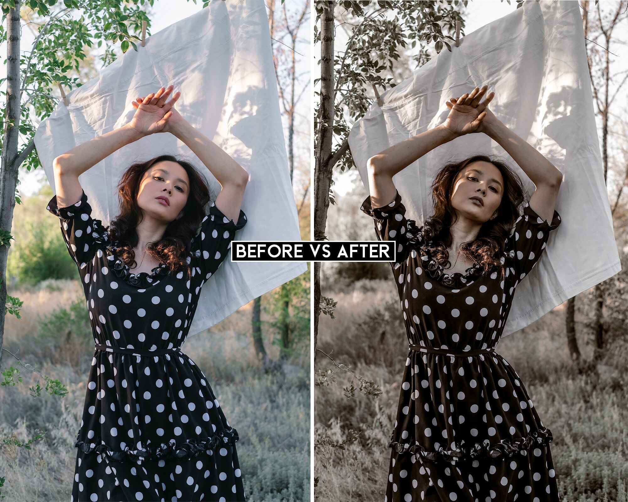 7 Preset Dark Skin Lightroom Mobile Filter Summer Moody | Etsy