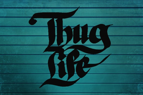 Thug Life /2pac SVG Cut File T-shirts Silhouette Cricut SVG | Etsy Canada