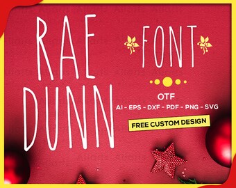 Farmhouse Rae Dunn Inspired Font - Etsy