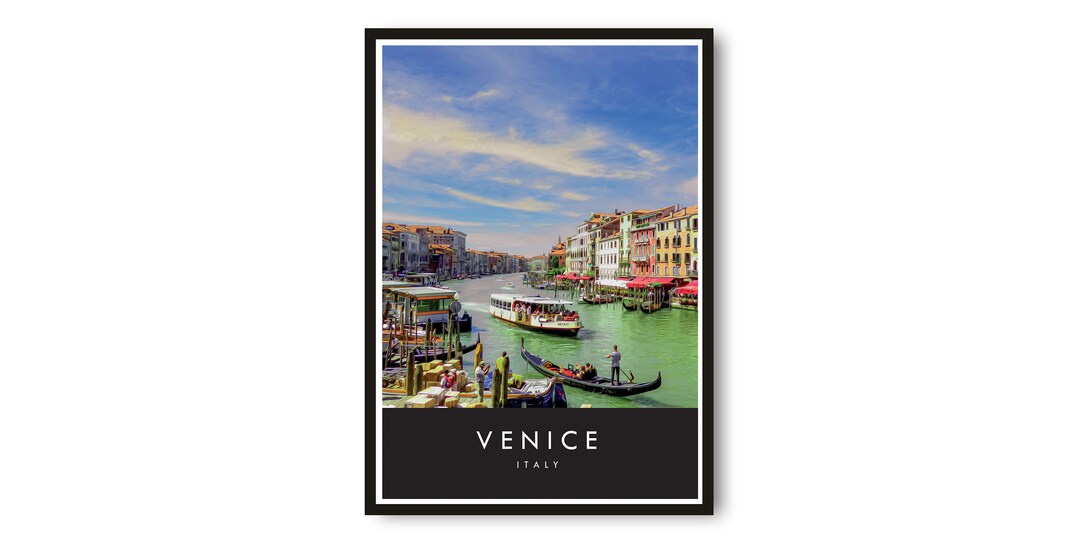 Venice Travel Print, Italy Poster Poster, Venice Travel Poster, Unique ...