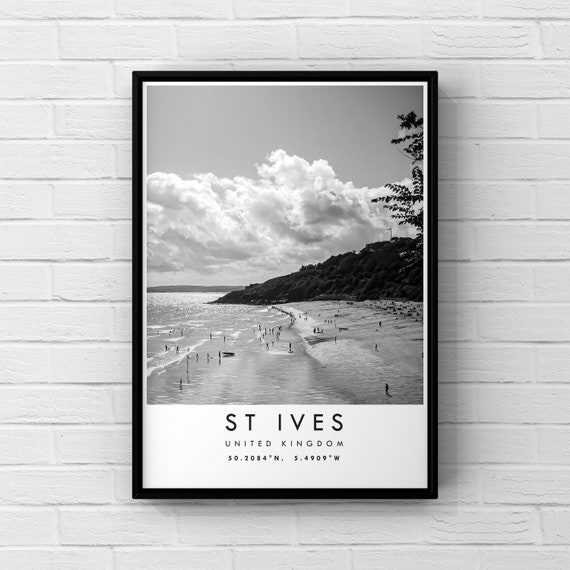 St Ives Travel Print St Ives Poster Unique Wallart Decor | Etsy UK