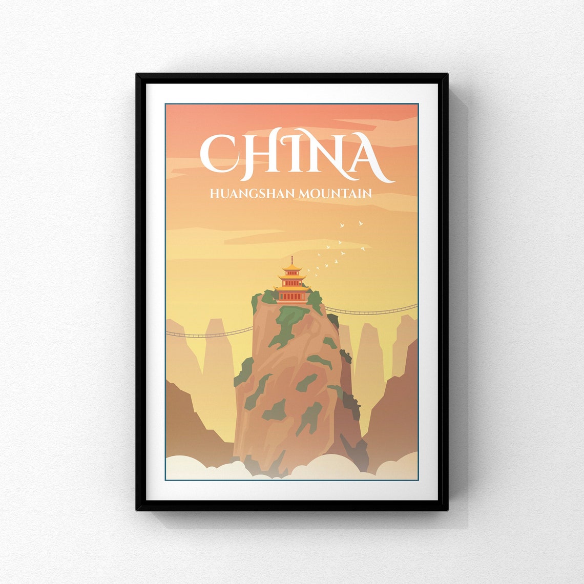 China Travel Poster China Poster Colourful Print Unique - Etsy