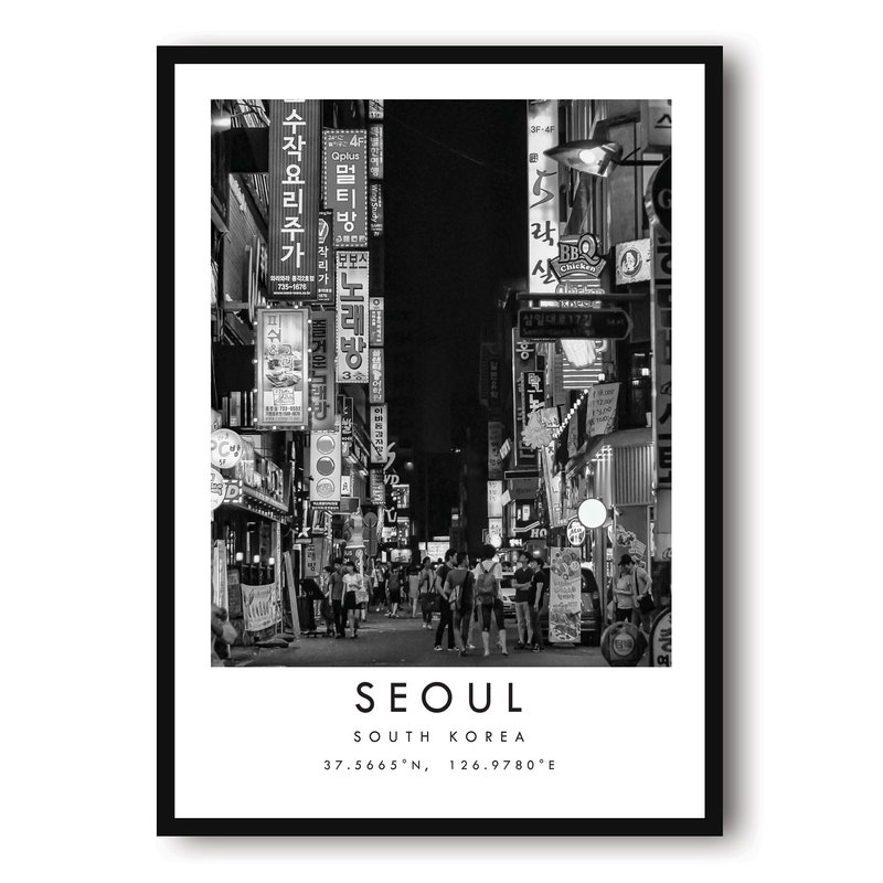 Korea Travel Poster - Etsy