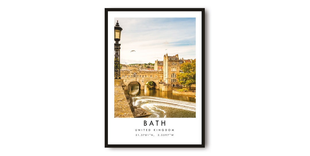 Bath Travel Print, Bath Poster, Unique Wallart Decor, Colour Print ...