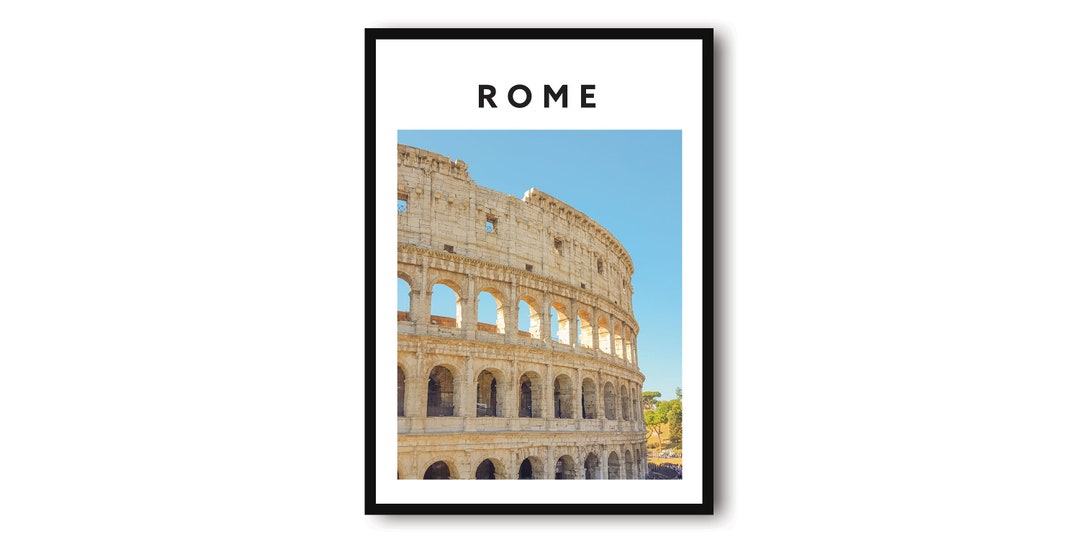Rome Travel Print, Italy Poster, Unique Wallart Decor, Minimalist Art ...