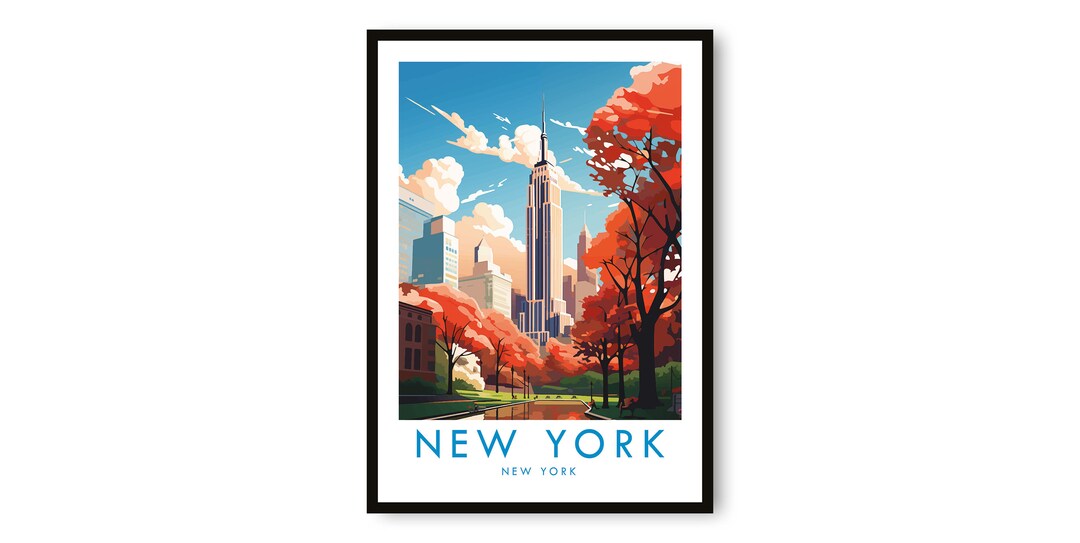 New York Travel Print, New York Travel Poster, New York Print, Travel ...