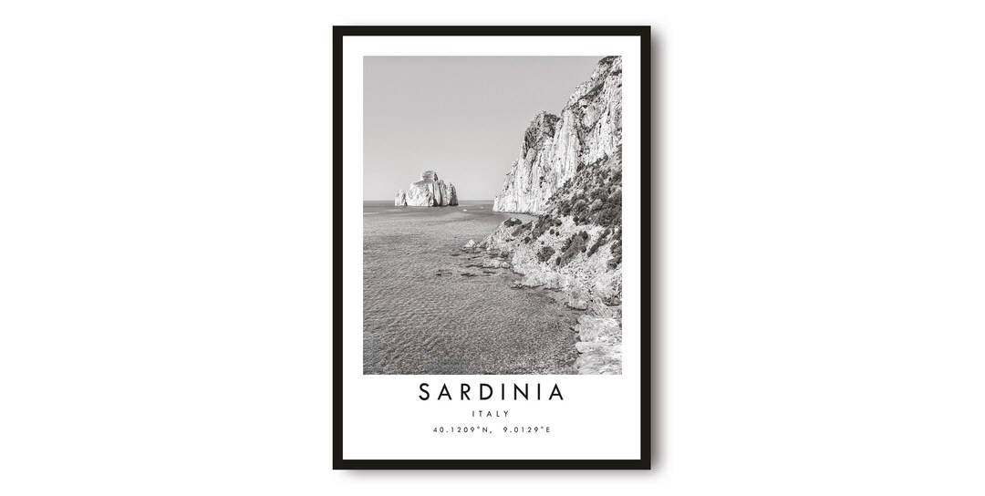 Sardinia Travel Print, Sardinia Poster Print, Sardinia Wall Art ...