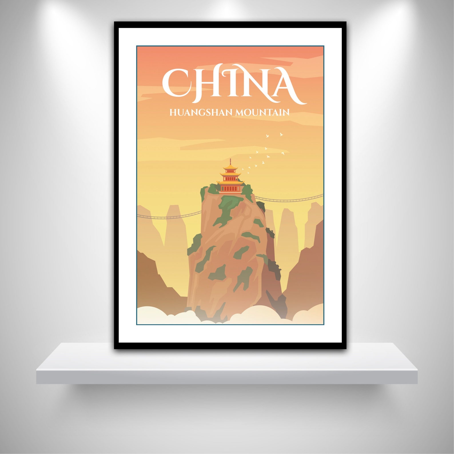 China Travel Poster China Poster Colourful Print Unique - Etsy