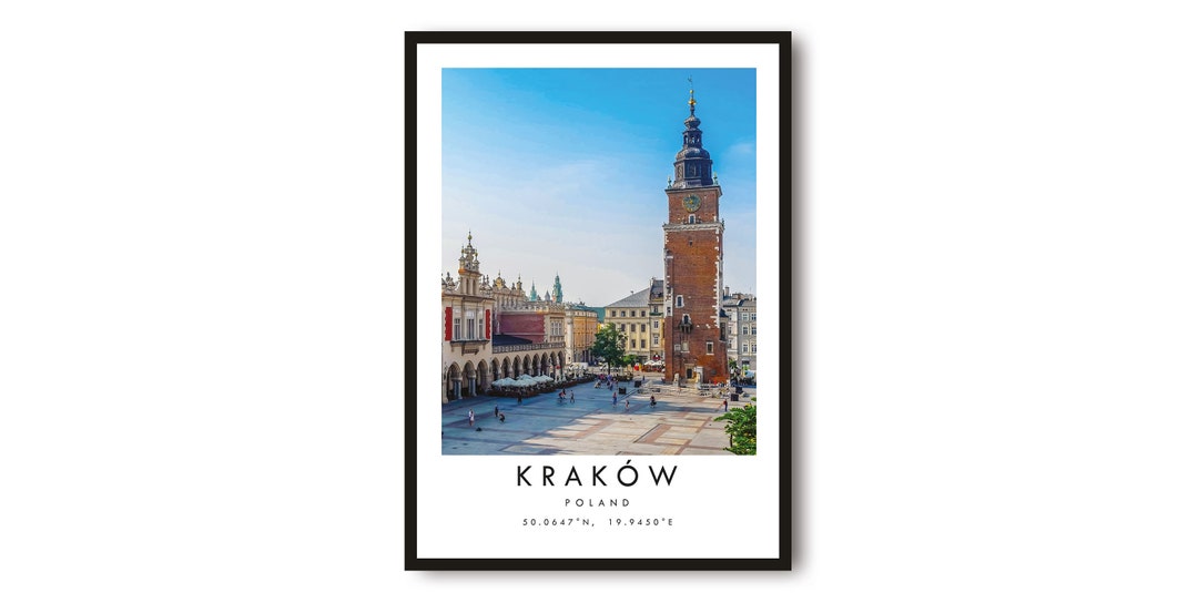 Krakow Travel Print, Krakow Poster, Unique Wallart Decor, Home Decor ...