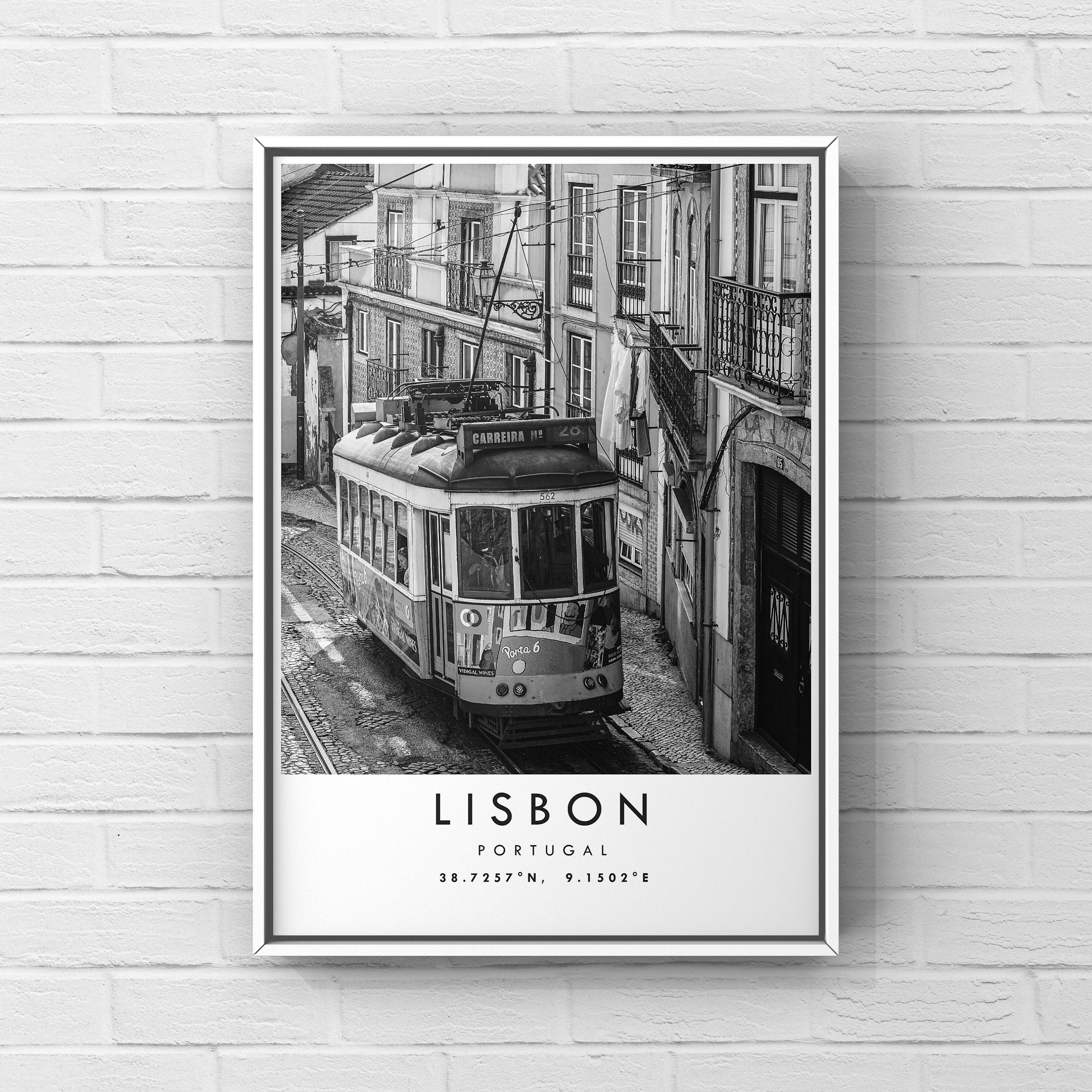 Lisbon Travel Print Lisbon Poster Print Lisbon Wall Art | Etsy