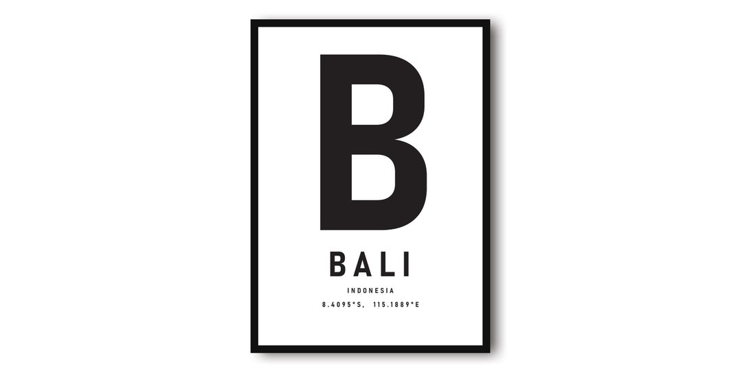 Bali Travel Print, Bali Poster, Black and White Print, Unique Wall Art ...