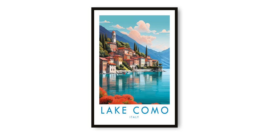 Lake Como Travel Print, Lake Como Travel Poster, Italy Print, Travel ...