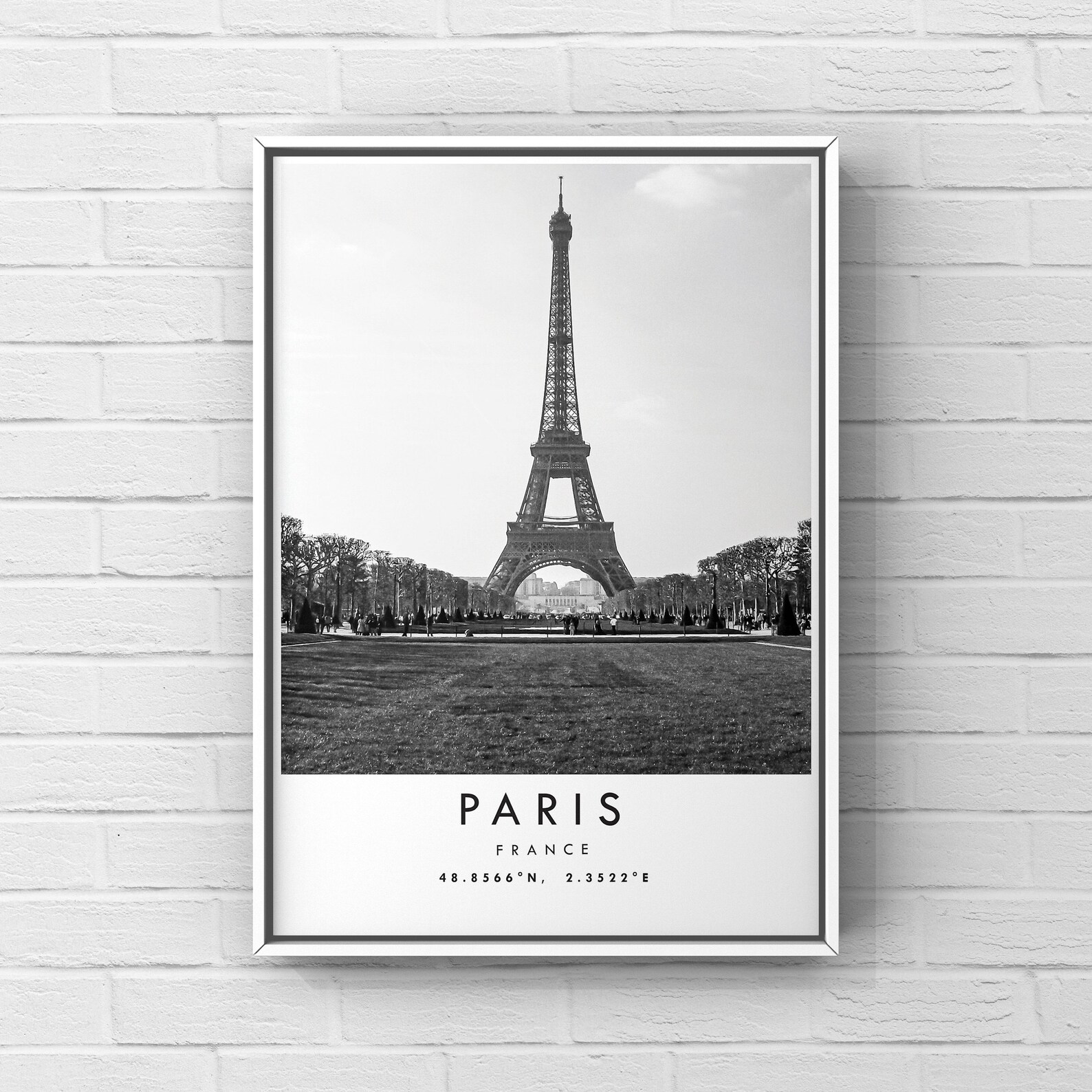 Paris Travel Print France Poster Black and White Print - Etsy UK
