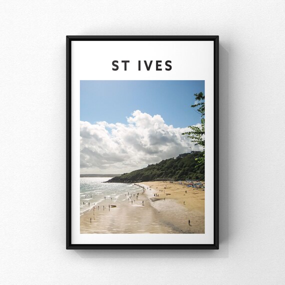 St Ives Travel Print St Ives Poster Unique Wallart Decor - Etsy