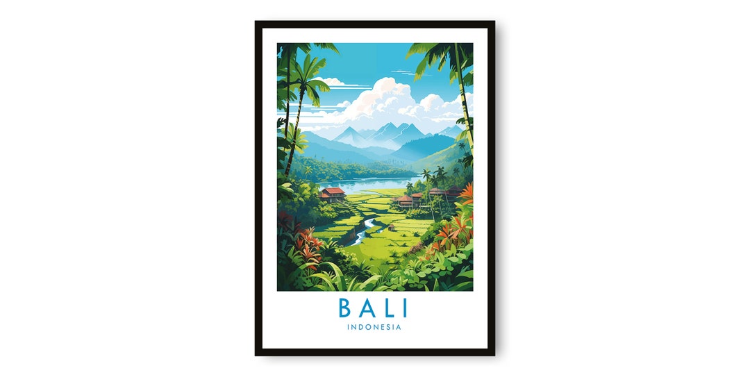 Bali Travel Print, Bali Travel Poster, Indonesia Print, Travel Decor ...