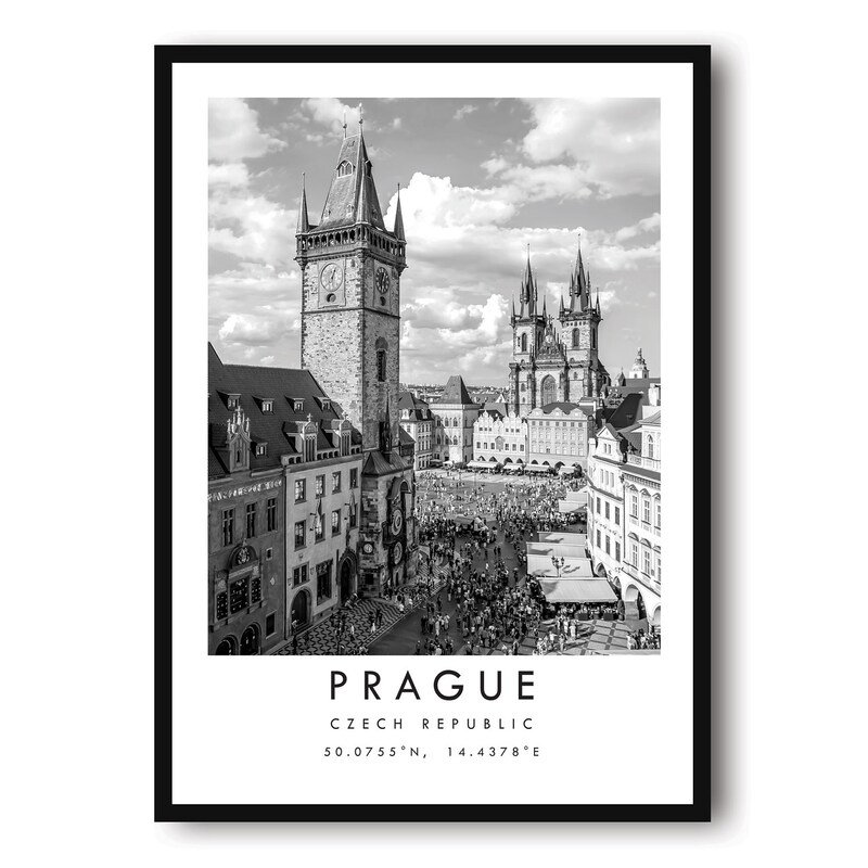 Prague Poster - Etsy