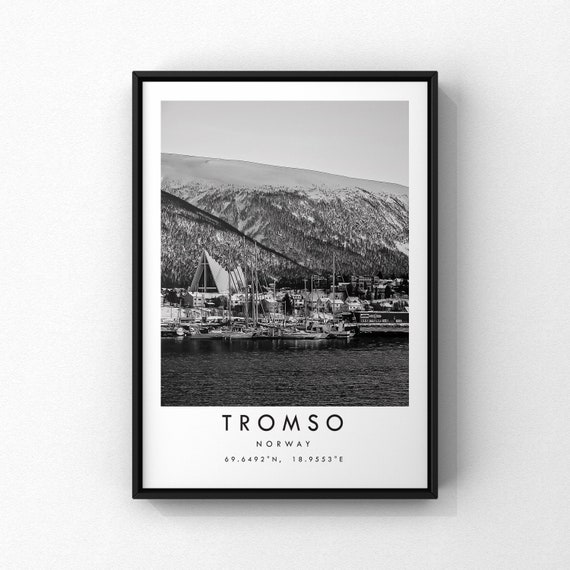 Tromso Travel Print Tromso Poster Print Norway Art - Etsy UK