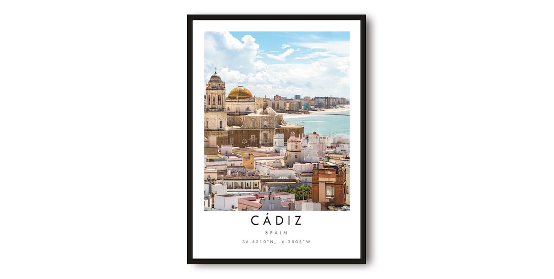 Cadiz Travel Print, Cadiz Poster, Unique Wallart Decor, Home Decor ...