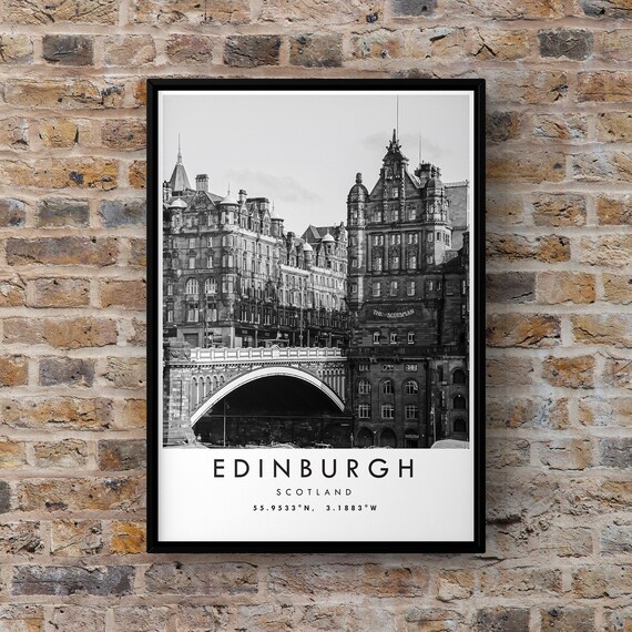 Edinburgh Travel Print Edinburgh Poster Unique Wallart | Etsy