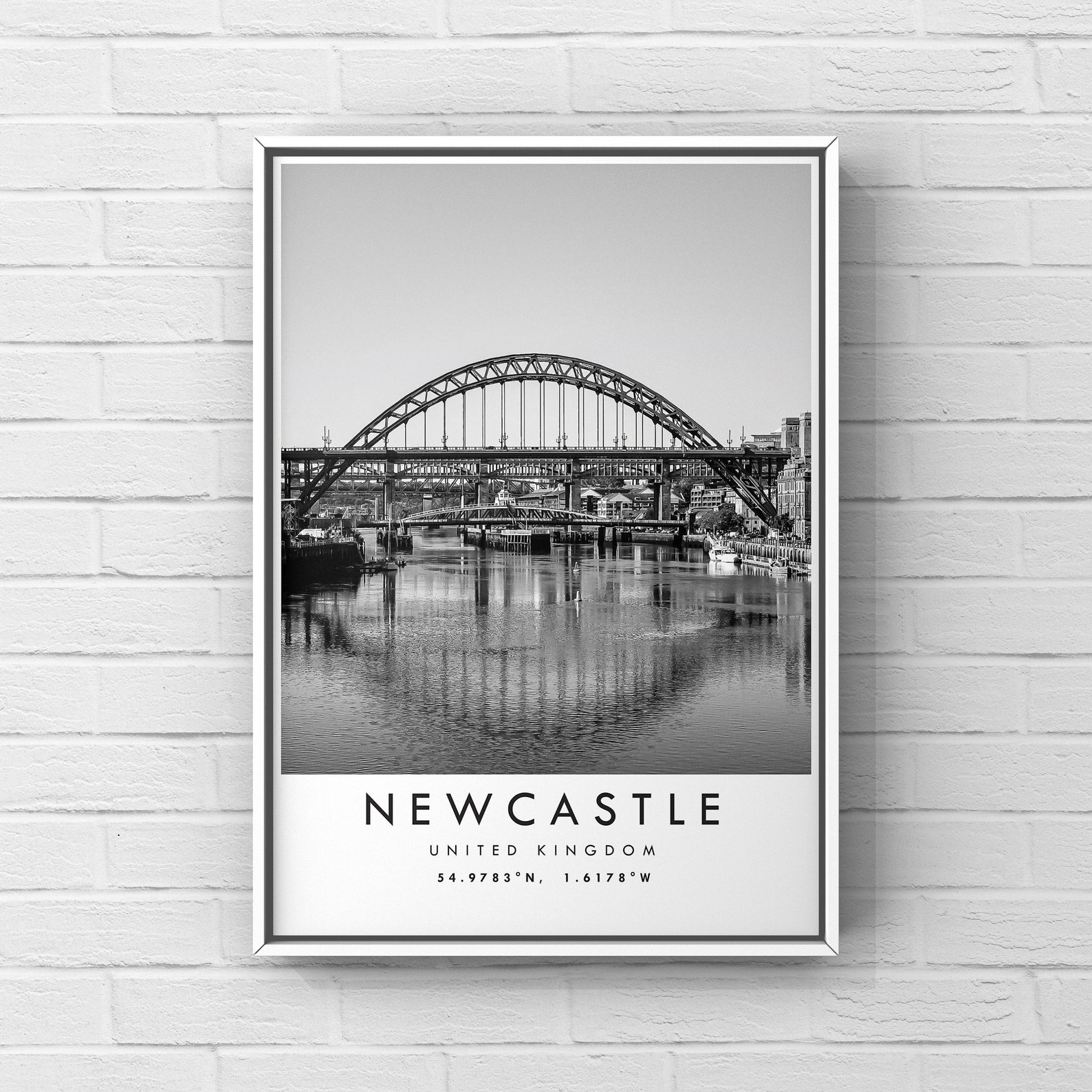 Newcastle Travel Print Newcastle Poster Unique Wallart | Etsy