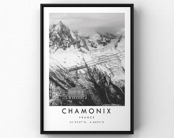 Chamonix Art Print - Etsy