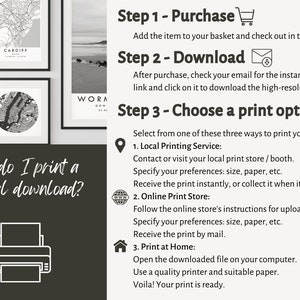Edinburgh Map Print | Digital Download | 25 Different Size Options - Etsy