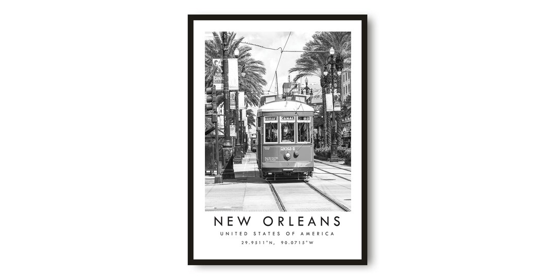 New Orleans Travel Print, New Orleans Poster Print, New Orleans Wall ...