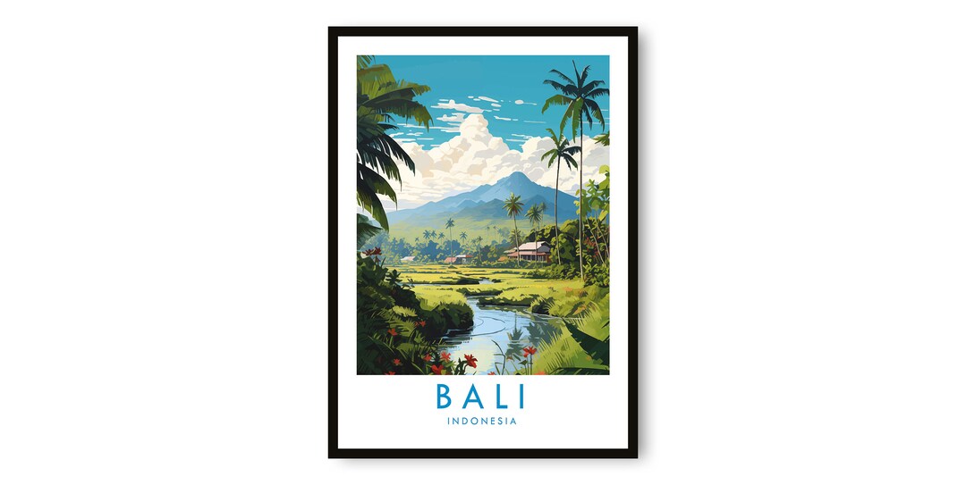 Bali Travel Print, Bali Travel Poster, Indonesia Print, Travel Decor ...