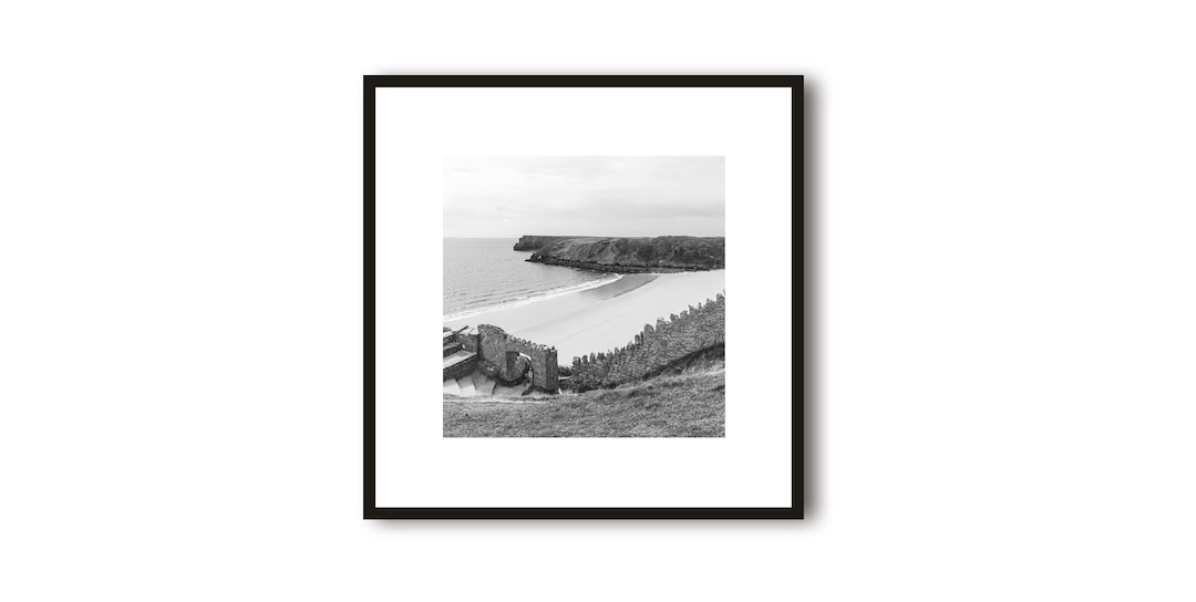 Barafundle Bay Photo Print With White Border | Pembrokeshire ...