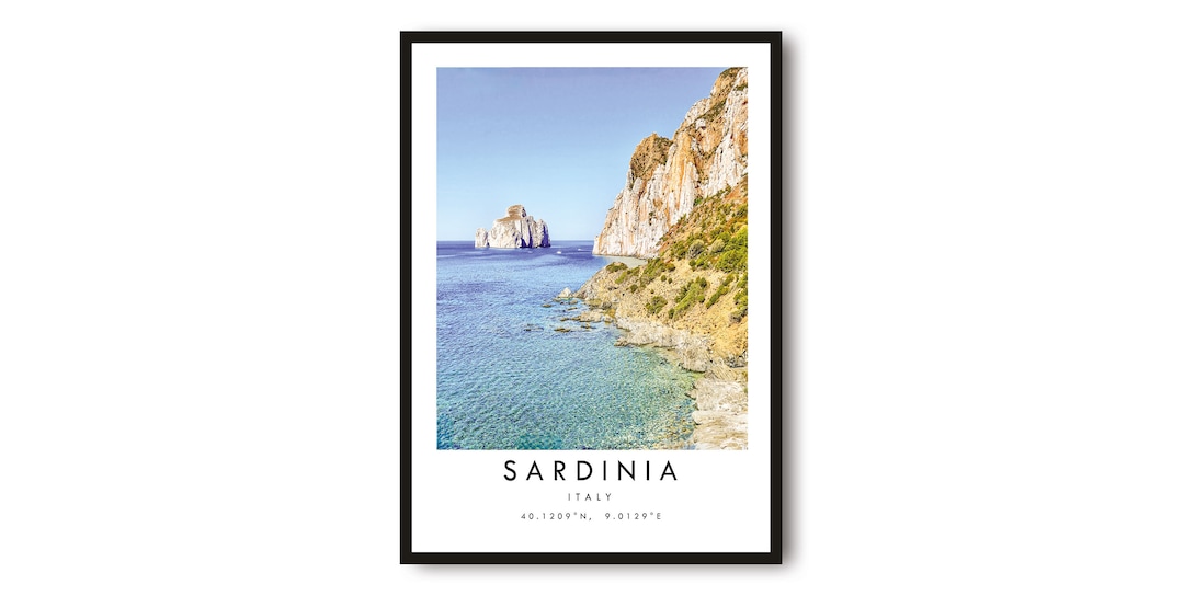 Sardinia Travel Print, Sardinia Poster Print, Sardinia Wall Art ...