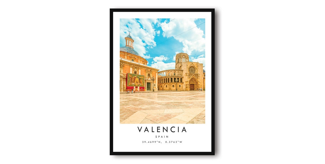 Valencia Travel Print, Valencia Poster, Unique Wallart Decor, Home ...