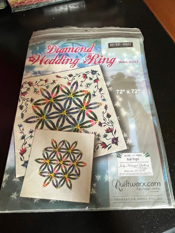 Diamond Wedding Ring Quilt Pattern Free Double Wedding Ring Quilt