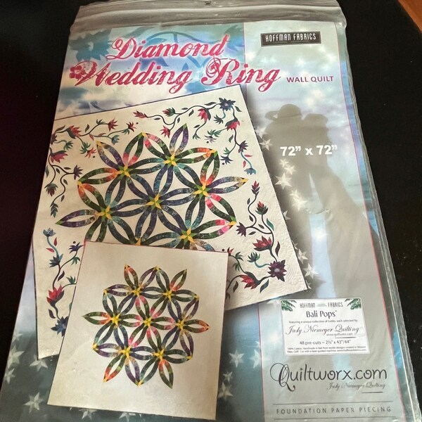 Diamond Wedding Ring Quilt - Etsy