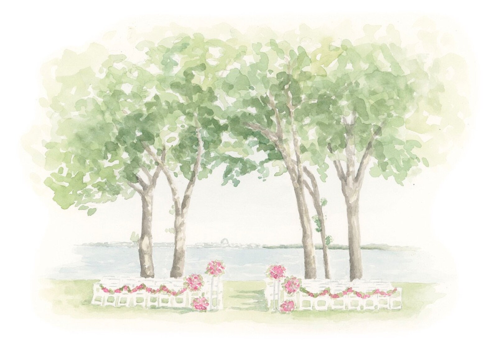 Custom Wedding Venue Painting! Original Artwork, Hand Painted ...