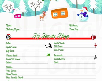 Favorite Things List - Etsy