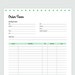 Order Form Template Form, Customer Order Form Printable, Purchase Order ...