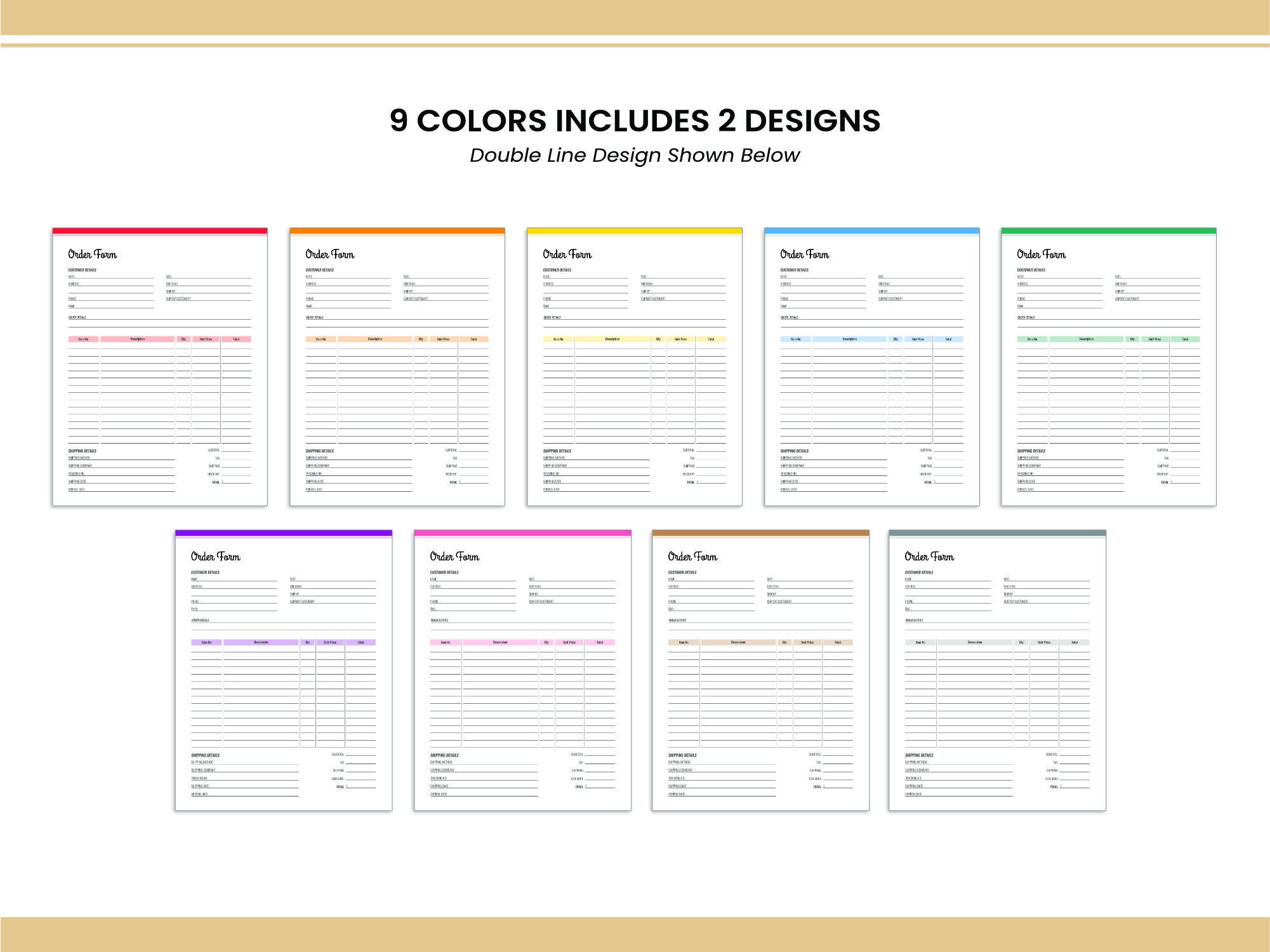 Order Form Template Form, Customer Order Form Printable, Purchase Order ...
