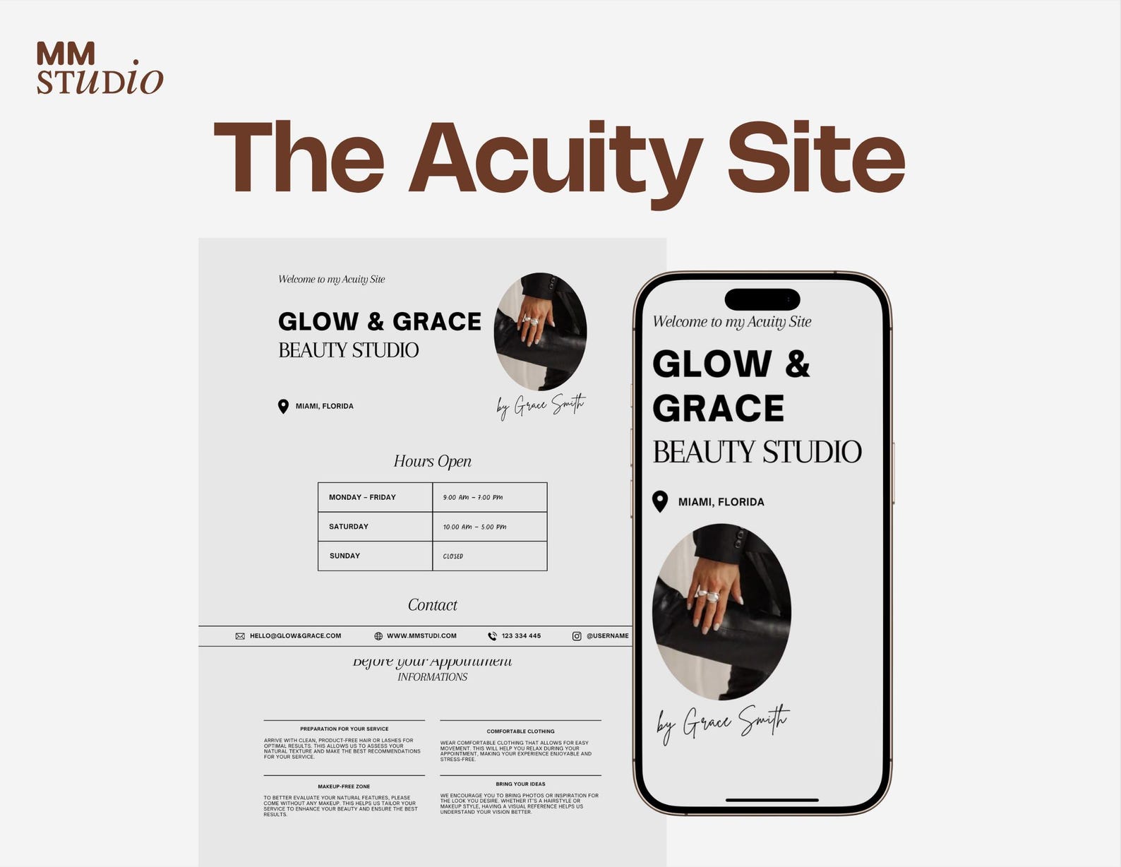 Instagram Bio Link Website for Beauty Salons Editable Link in Bio for ...
