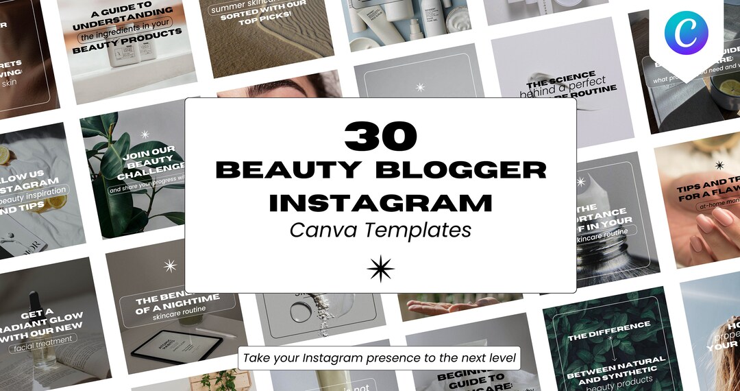 30 Beauty Blogger Instagram Canva Templates - Etsy