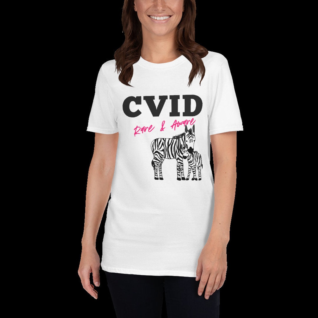 CVID Rare & Aware; Common Variable Immune Deficiency; Zebra Tshirt ...