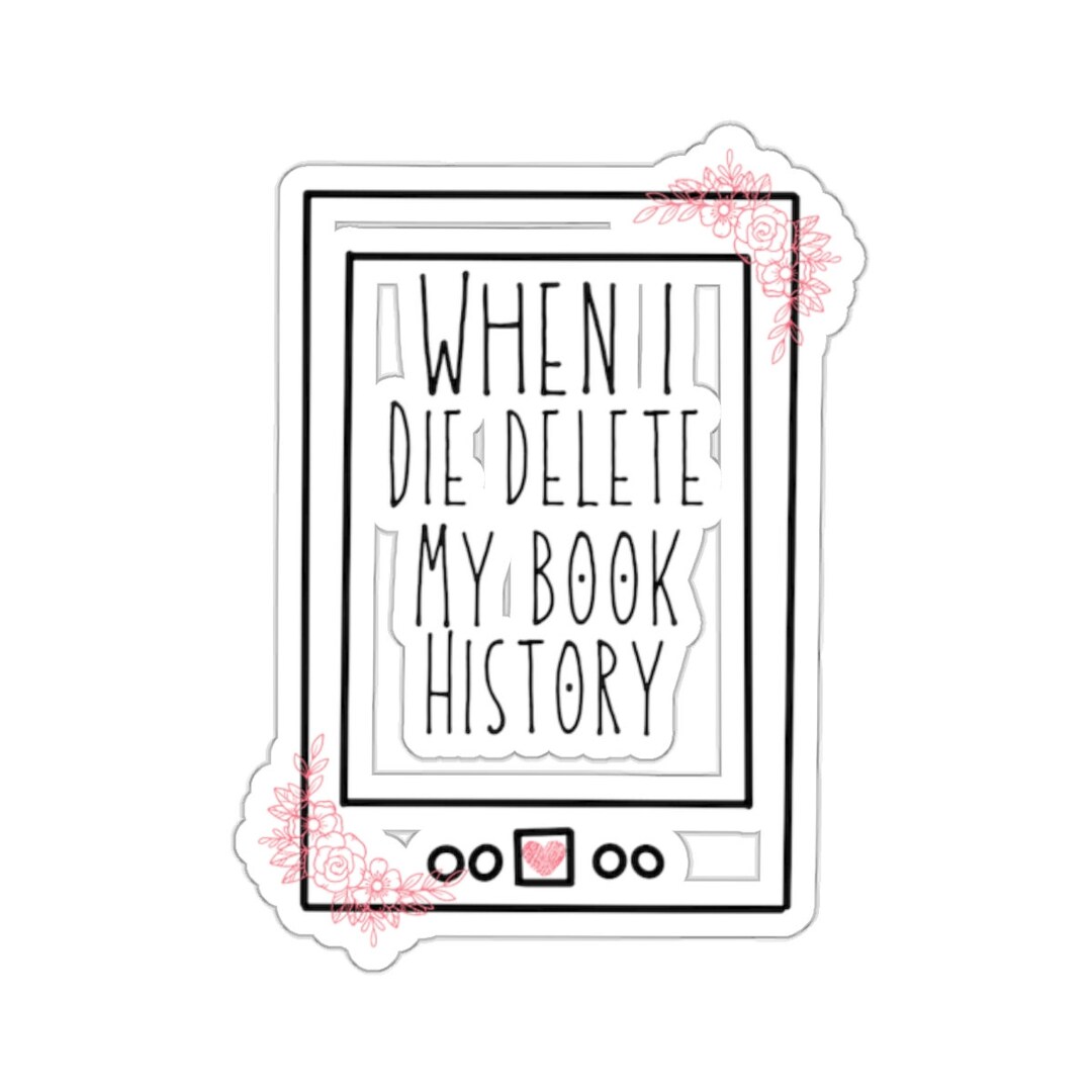 Book History Sticker - Etsy