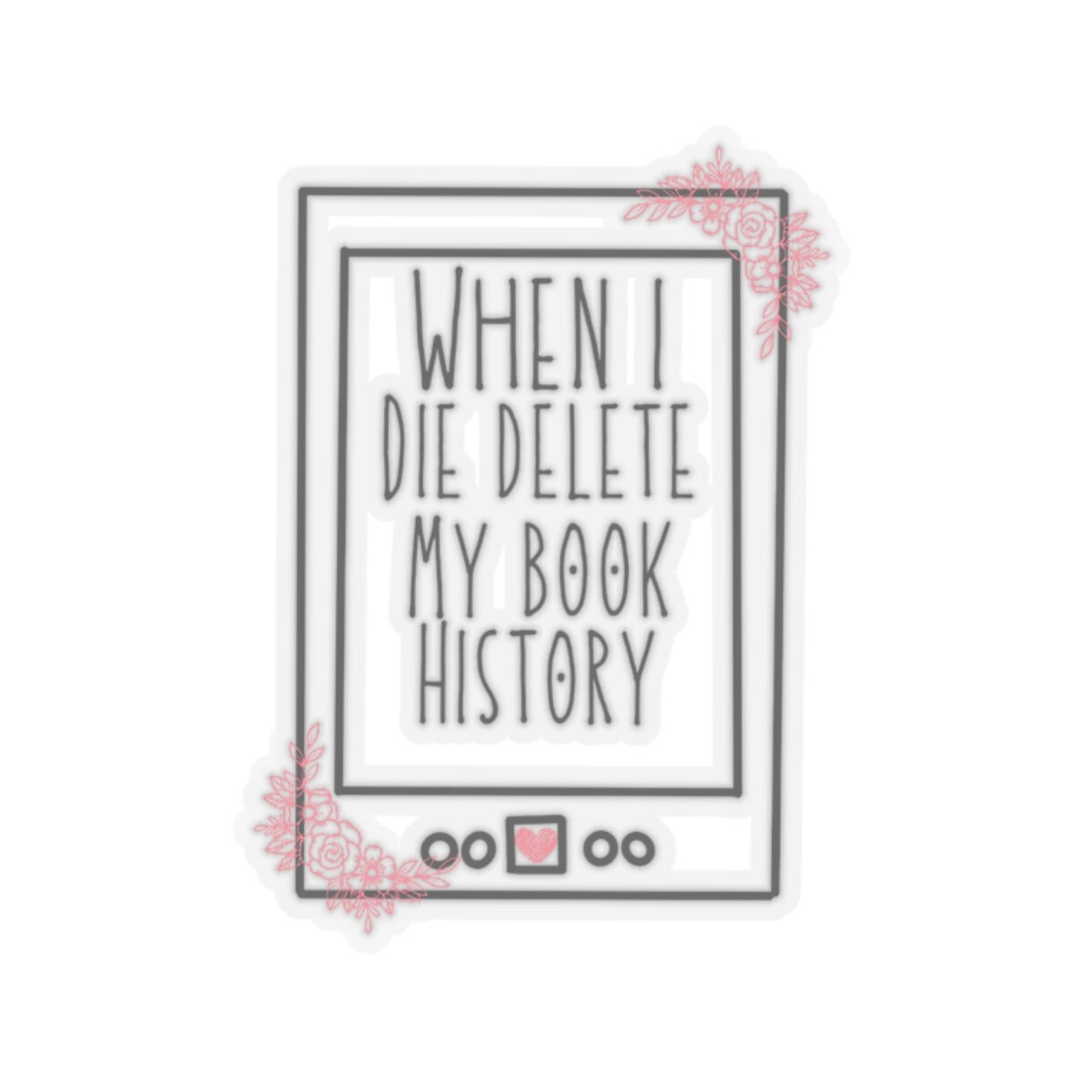 Book History Sticker - Etsy