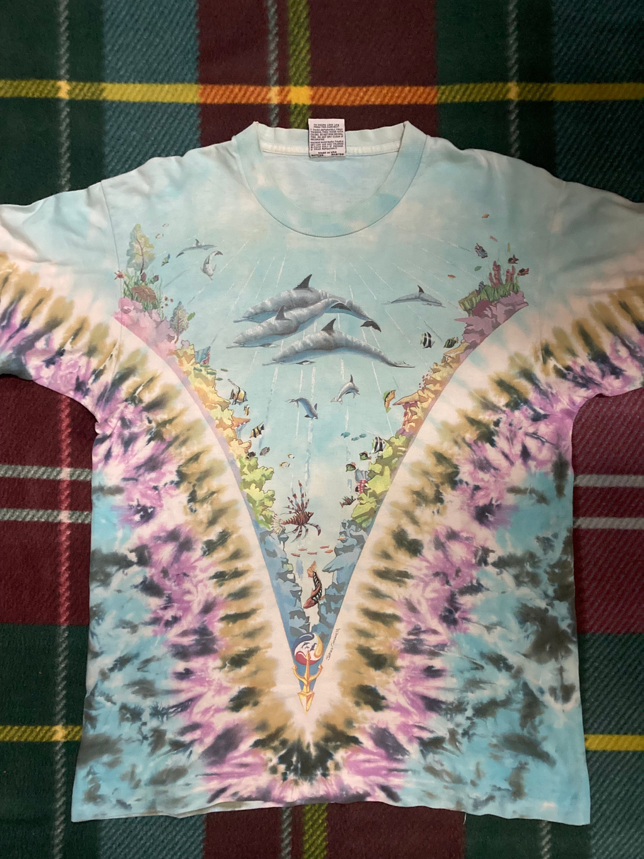 Vintage Liquid Blue Deep Ocean Art Tshirt - Etsy