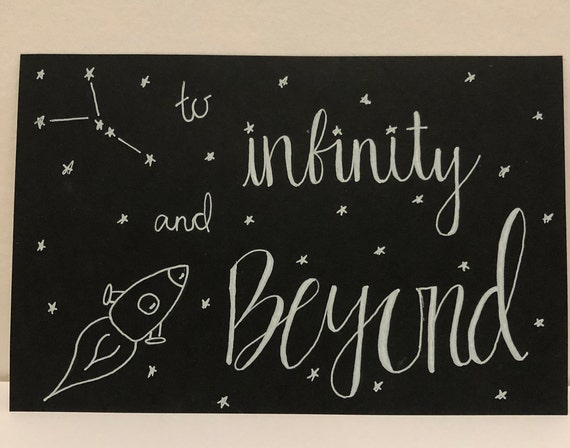 To Infinity and Beyond Sign | Etsy