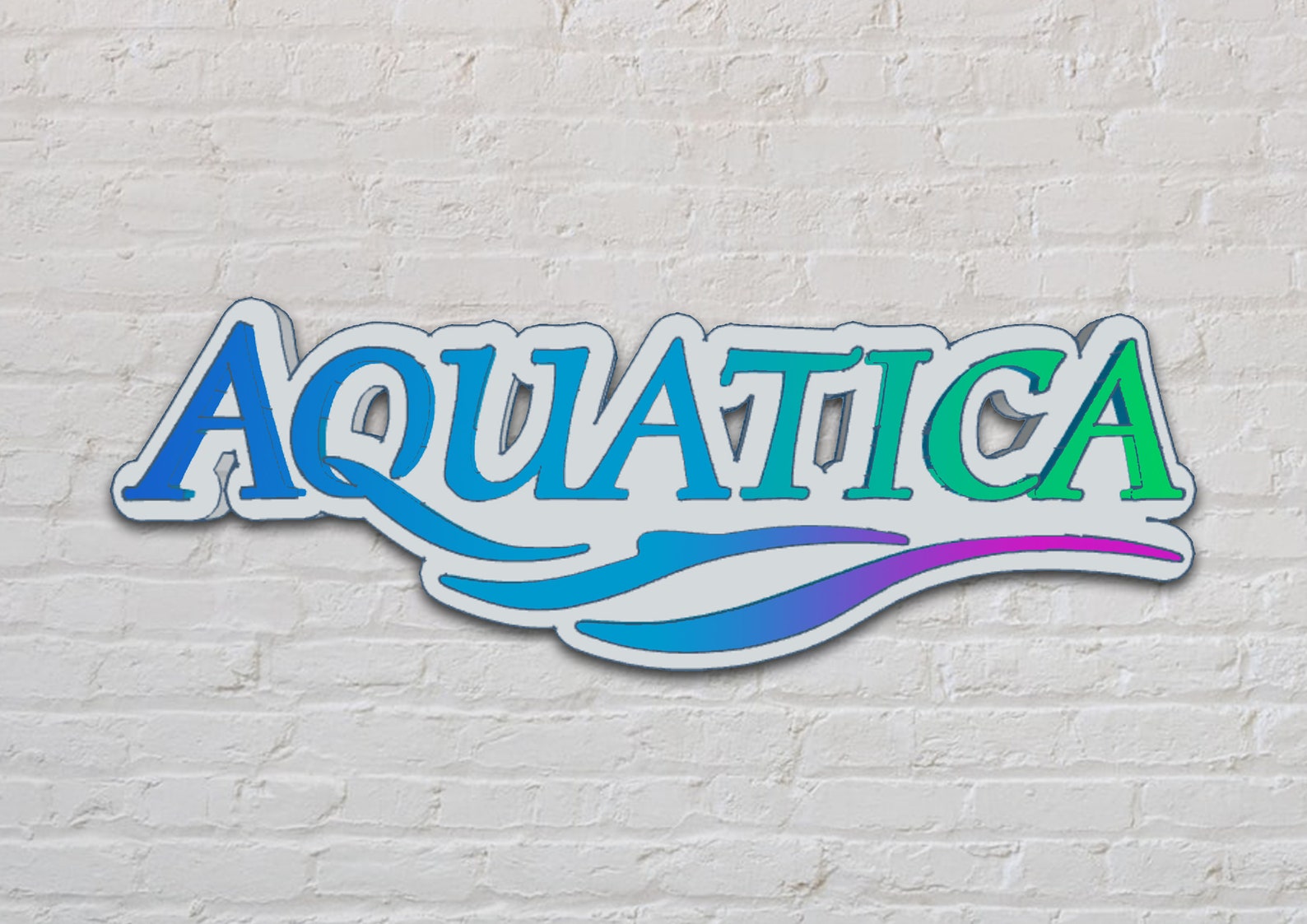Aquatica High Quality 3D Printed Sign | Etsy